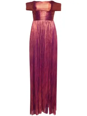 MARIA LUCIA HOHAN Karlie Off-shoulder Gown - Purple