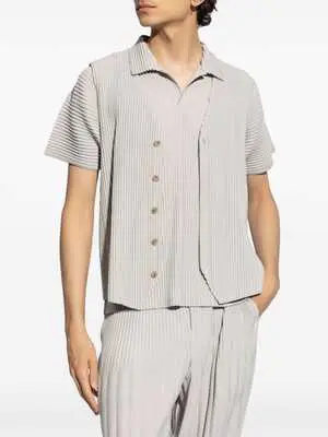 Issey Miyake Pleated Vest - Grey