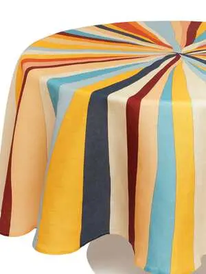 La DoubleJ Rainbow Rays Linen Tablecloth