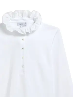 AGNÈS B. Ruffled Cotton Blouse