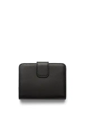 Prada Bi-fold Leather Wallet - Black