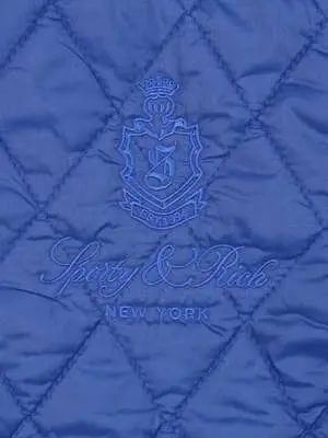 SPORTY & RICH Vendome Quilted Jacket - Blue