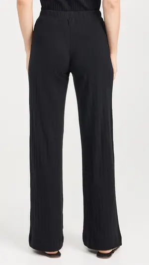LESET Pointelle Boxer Pants - Black