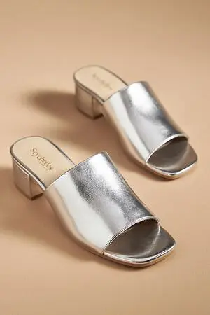 Seychelles Pepper Block-heel Sandals - Silver
