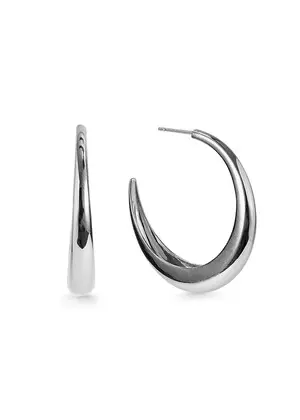OTIUMBERG Graduated Sterling Hoop Earrings - Silver