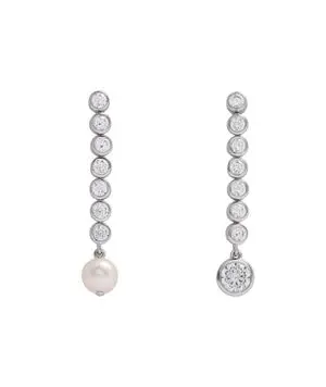 Completedworks Ascent Rhodium-plated Drop Earrings