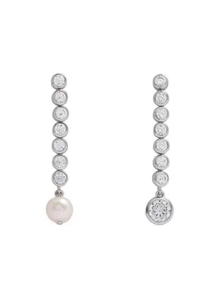 Completedworks Ascent Rhodium-plated Drop Earrings