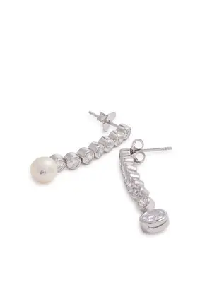 Completedworks Ascent Rhodium-plated Drop Earrings