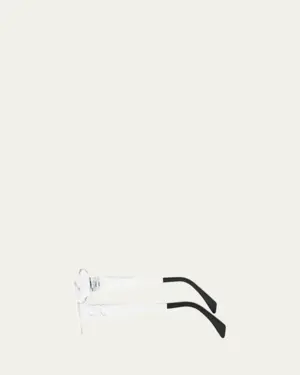 Celine Triomphe Metal Oval Eyeglasses