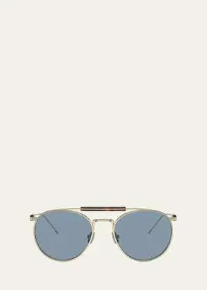 Brunello Cucinelli Bc2004st Aviator Sunglasses