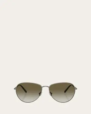 Brunello Cucinelli Brunello Cucinelli Aviator Sunglasses Bronze