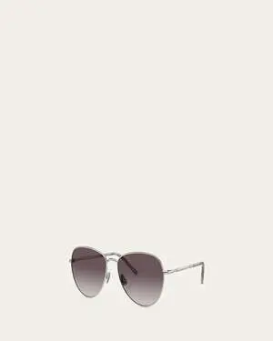 Brunello Cucinelli Aviator Sunglasses - Silver