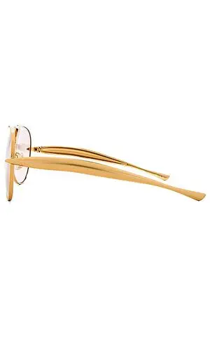 Bottega Veneta Sardine Aviator Sunglasses - Gold