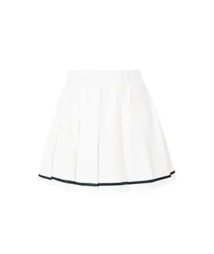 Varley Clarendon Striped Pleated Mini Skirt