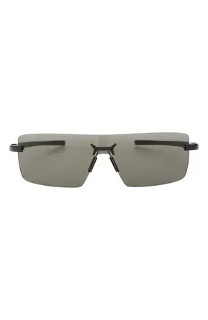 Tag Heuer 136mm Rimless Rectangle Sunglasses