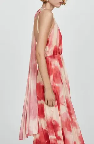 Mango Olimpia Maxi Halter Dress