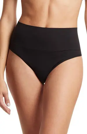 Hanky Panky Body Mid Rise Thong - Black