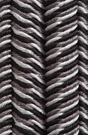 Torino Herringbone Woven Belt - Black/grey