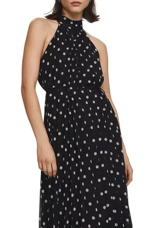 Mango Adela Tie Waist Midi Dress