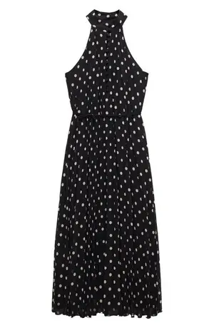Mango Adela Tie Waist Midi Dress