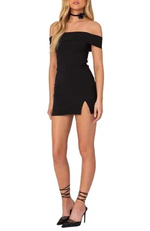 EDIKTED Effie Off-the-shoulder Minidress
