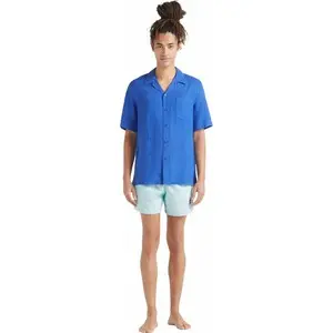Vilebrequin Linen Solid Bowling Shirt - Marrakech