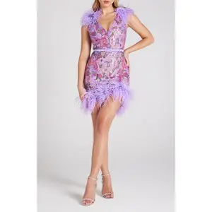 chinese dress ladies Nadine Merabi-Olivia Dress (Red) – High-End Hire