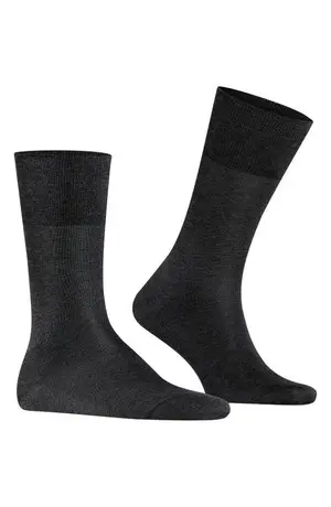Falke Tiago Organic Cotton Dress Socks - Anthracite