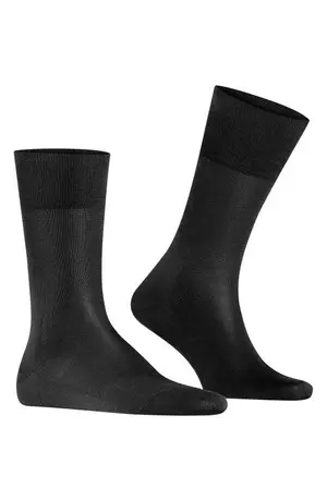 Falke Tiago Organic Cotton Dress Socks - Black