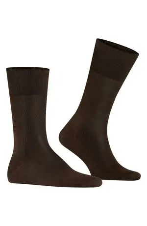 Falke Tiago Organic Cotton Dress Socks - Brown