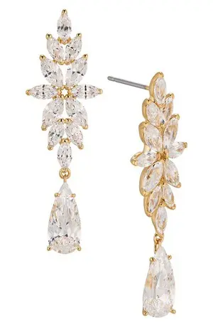Nadri Nadri Midsommer Cubic Zirconia Drop Earrings Gold