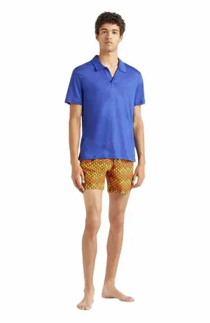 Vilebrequin Solid Linen Jersey Polo - Marrakech