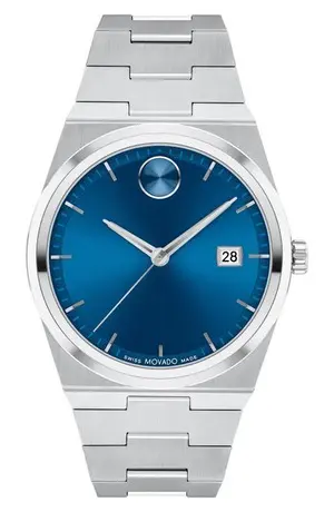 Movado Quest Bracelet Watch - Blue Dial