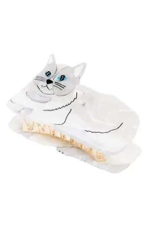 SOLAR ECLIPSE Ragdoll Cat Claw Clip - Grey