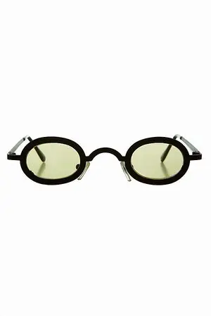 SUNGLASS MUSEUM Vintage Sunglasses With Metal Rim And Tinted Lenses