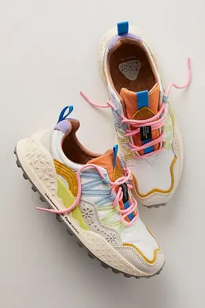 FLOWER MOUNTAIN Washi Sneakers Beige/white