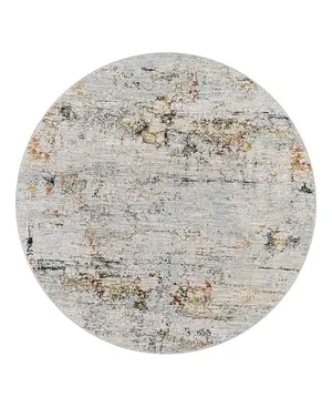 Livabliss Laila Laa-2300 Round Area Rug, 7'10 X 7'10 - Gray/blue