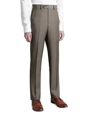 Santorelli Super 100's Wool Natural Stretch Pant - Dark Tan