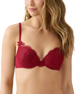 Wacoal B. Tempt'd It's On Lace Contour Bra - Biking Red