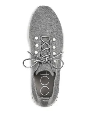 JIMMY CHOO Veles Embellished Knit Sneakers - Ash Mix
