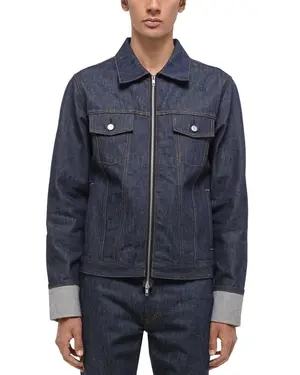 Helmut Lang Zip Front Trucker Jacket