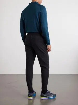 Lululemon Abc Tapered Recycled-warpstreme™ Drawstring Trousers - Black