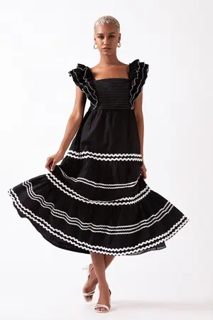 celina moon midi dress Celina Moon Belted Midi Dress