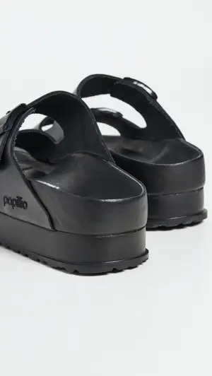 BIRKENSTOCK Arizona Platform Flex Exquisite Sandals - Black