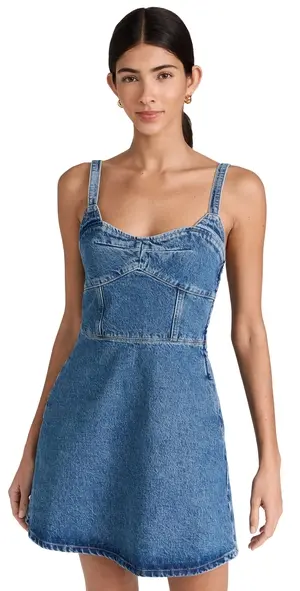 LA LIGNE Fiona Short Denim Dress - Walter