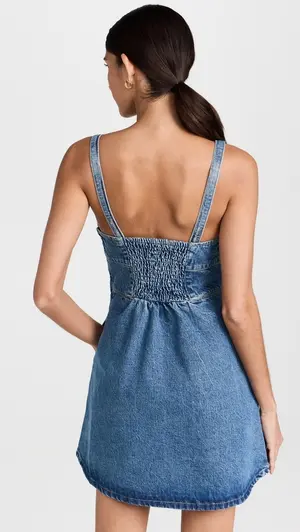 LA LIGNE Fiona Short Denim Dress