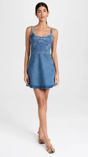 LA LIGNE Fiona Short Denim Dress
