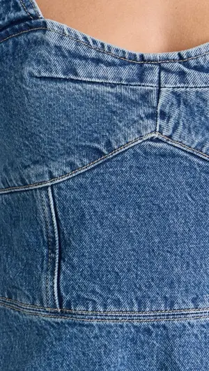LA LIGNE Fiona Short Denim Dress