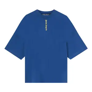 Palm Angels Logo Over T-shirt - Blue