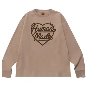 HUMAN MADE Heart Long-sleeve T-shirt 'beige - Tan
